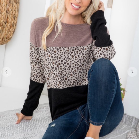Sweaters | Nwt Cheetah Block Sweater | Poshmark